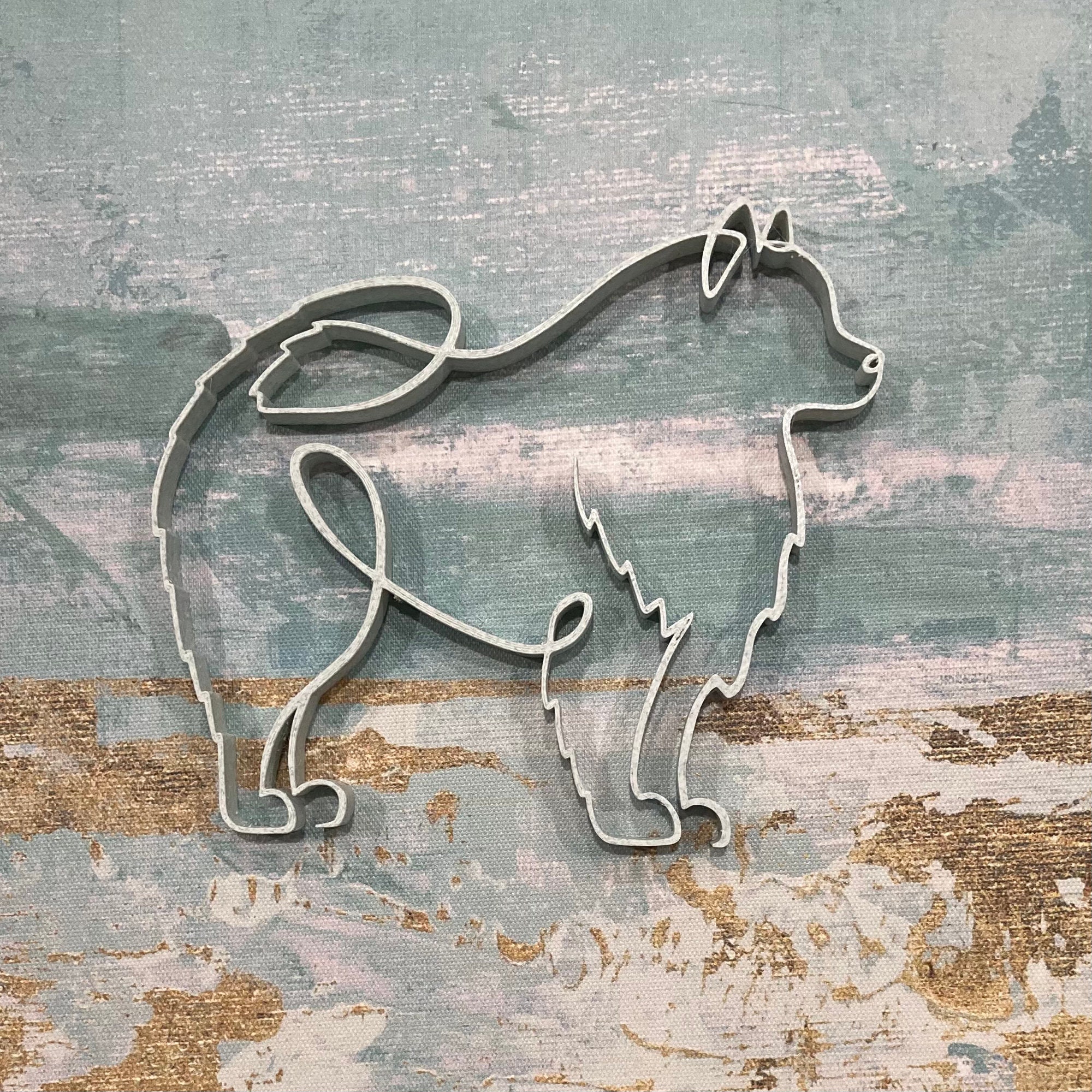 Minimalist Samoyed Sculpture - Etsy