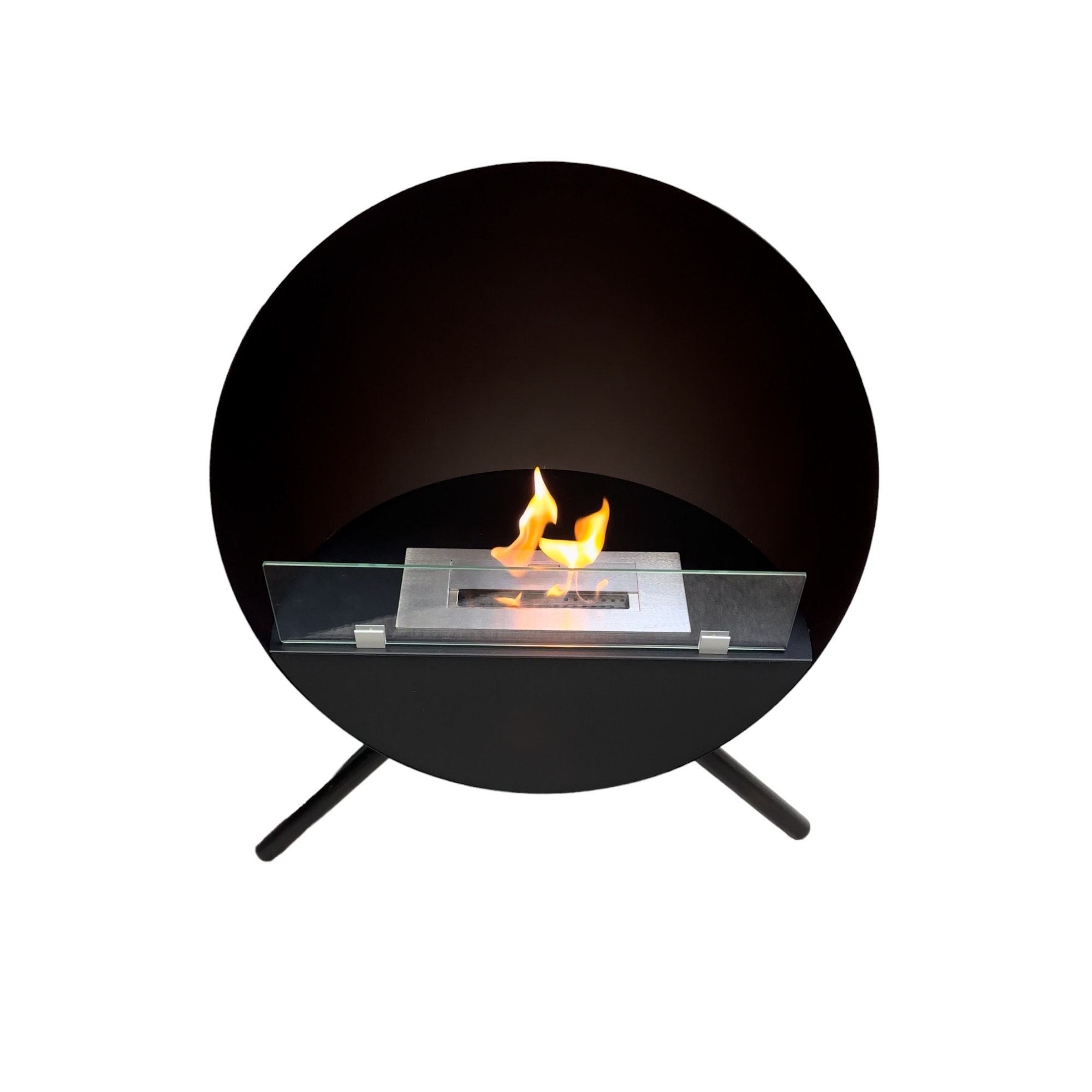 Bio Ethanol Fireplaces Manche Bio Ethanol Freestanding Fireplace Ø60 Cm ...
