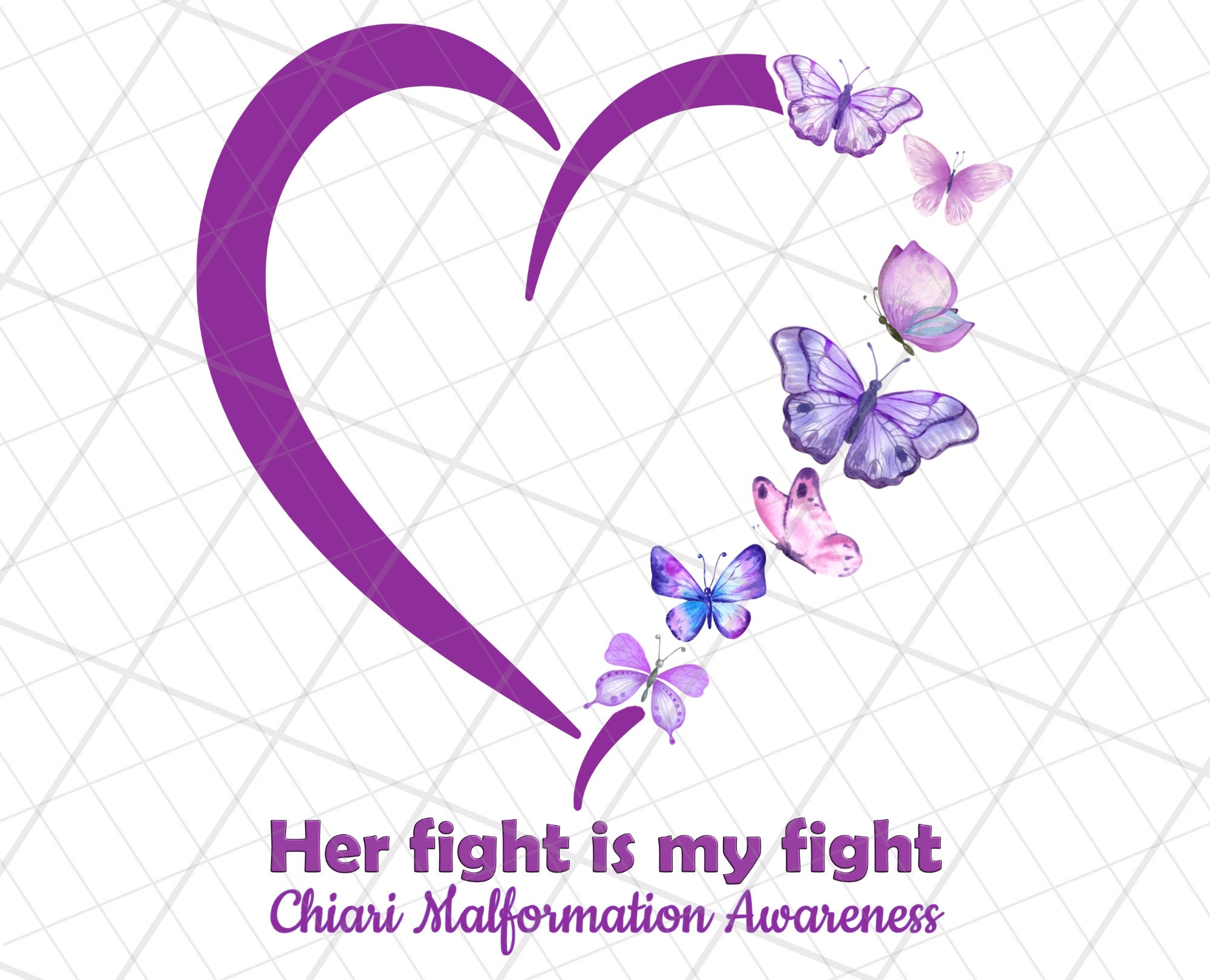Chiari Malformation Awareness Png, Chiari Malformation Awareness Heart ...