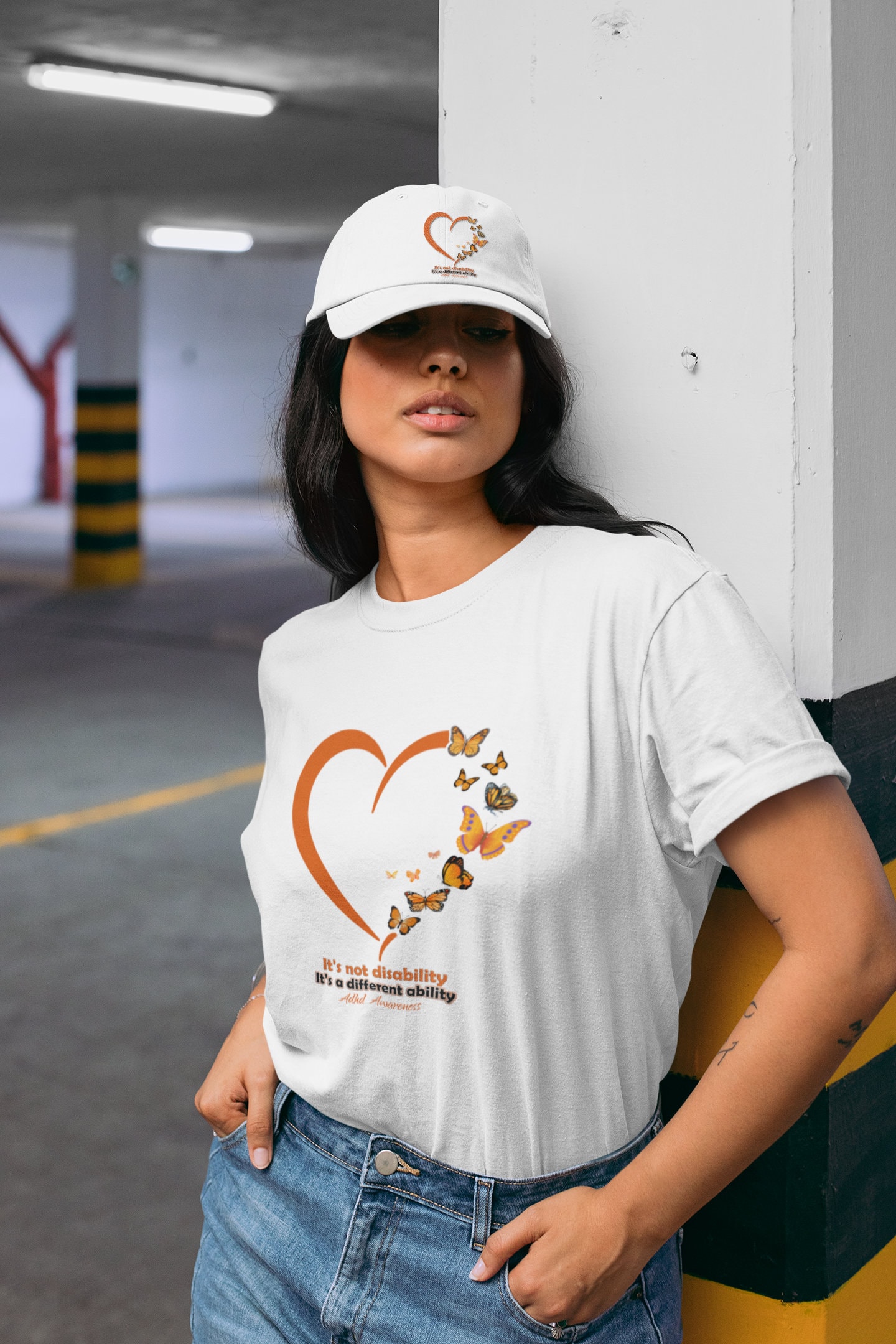 Adhd Awareness Png, Adhd Awareness Heart Sublimation, Adhd Orange ...