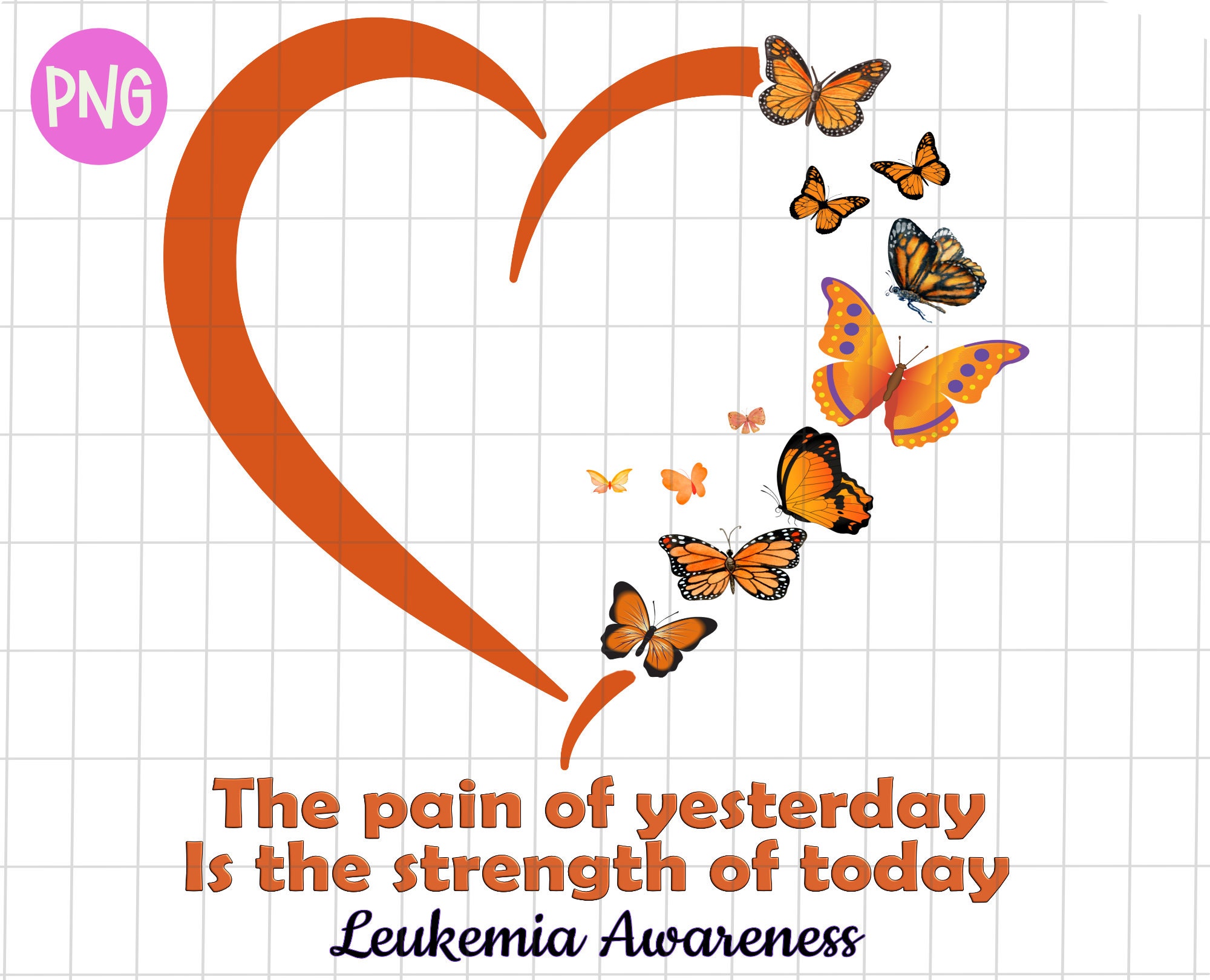 Leukemia the Pain of Yesterday Png, Leukemia Awareness Butterfly ...