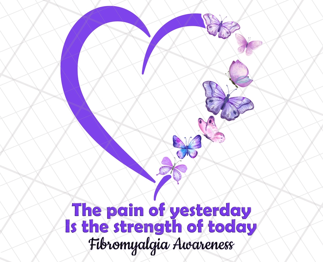 Fibromyalgia Awareness Png, Fibromyalgia Awareness Heart Sublimation ...