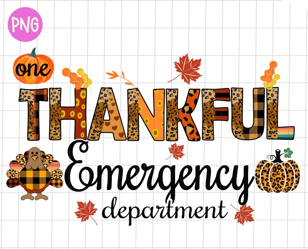 Emergency Department One Thankful PNG, Emergency Department Turkey ...