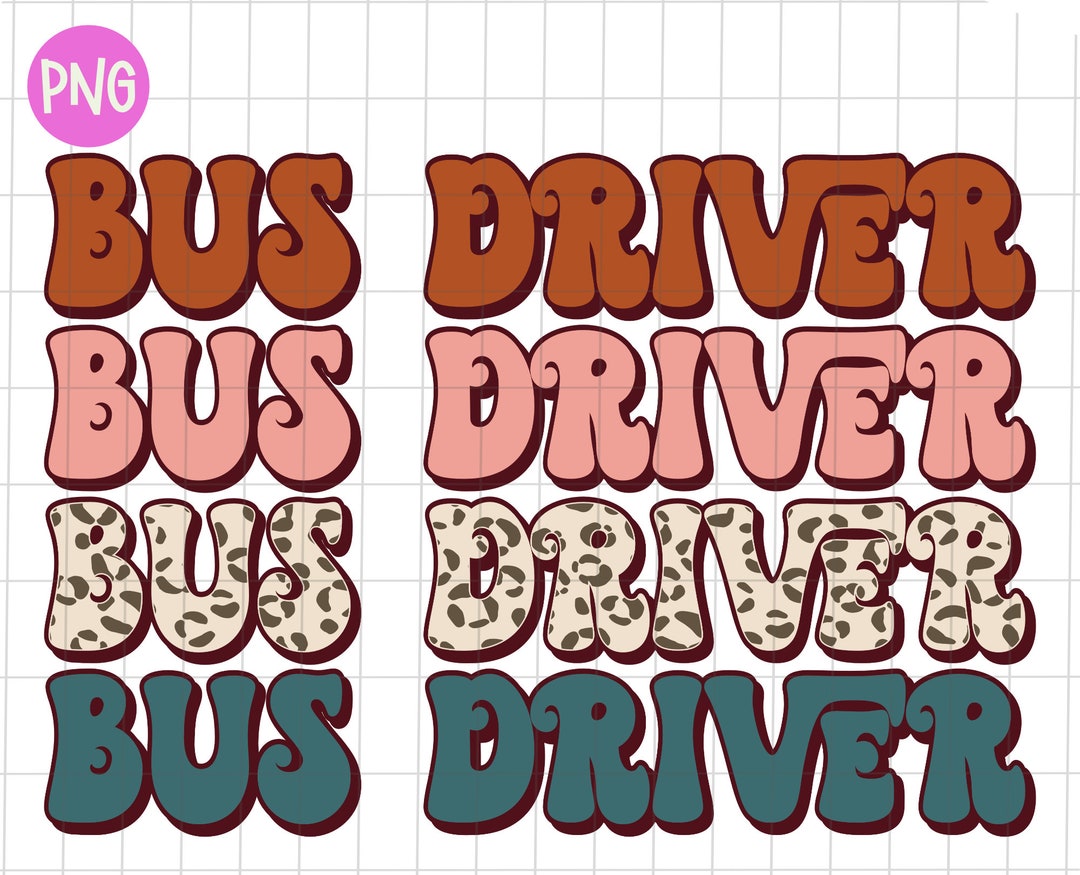School Bus Driver Png, Bus Driver Png Sublimation, Bus Driver Designs ...