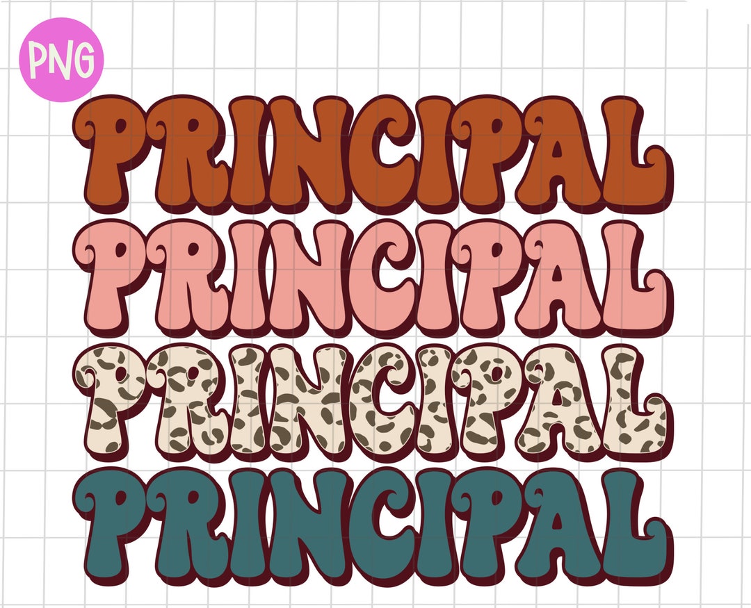 Principal Sublimation Png, Principal Assistant Life Png, Back to School ...