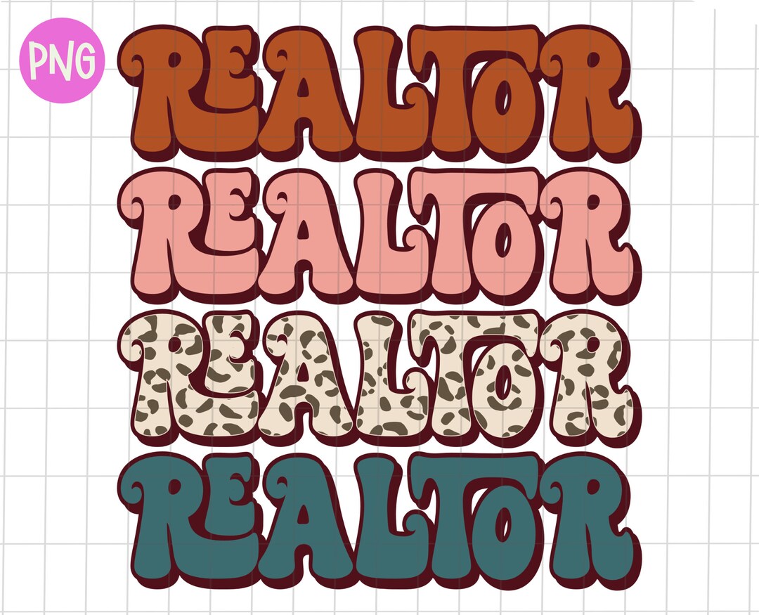 Realtor Sublimation Png, Realtor Png, Real Estate, Retro Realtor T ...