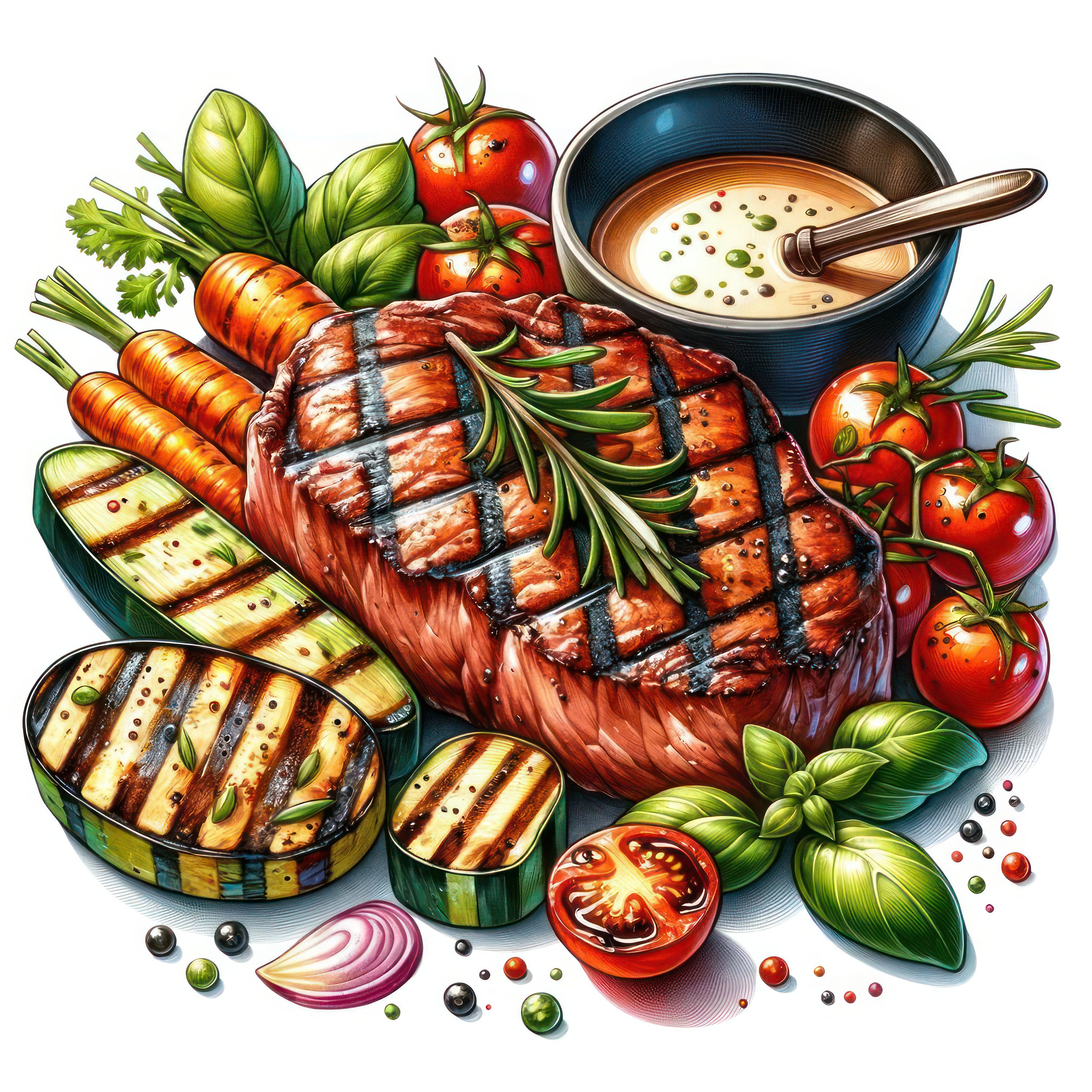 20 PNG/JPG Delectable Food Clipart, Food Clipart Bundle Png, Street ...