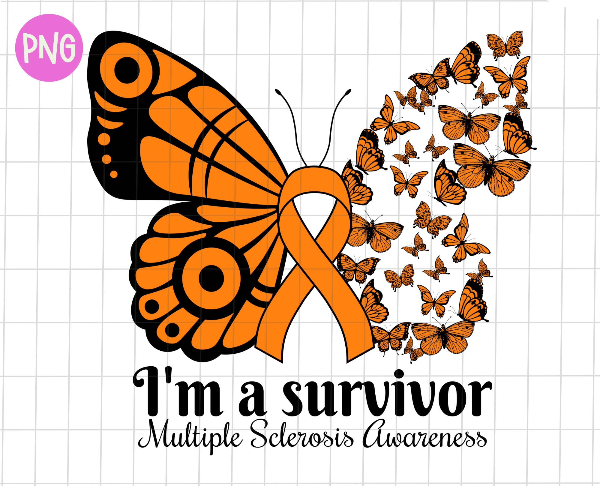 Multiple Sclerosis I Am a Survivor Png, Multiple Sclerosis Purple ...