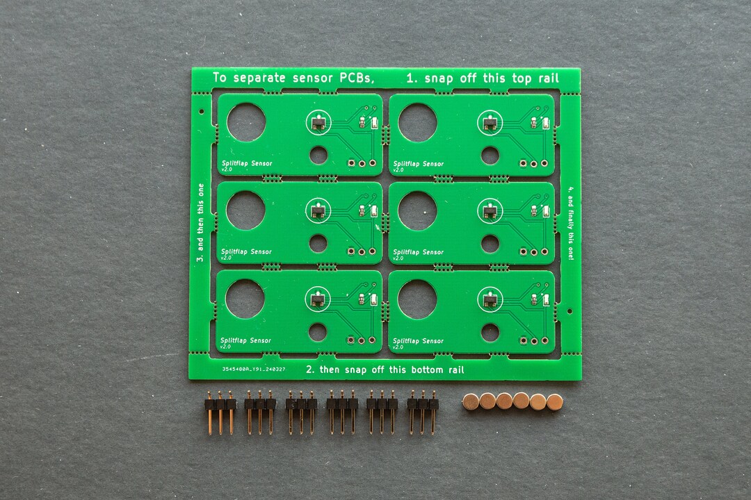 Splitflap Sensor Kit V2 (6x, With Magnets and Headers) - Etsy