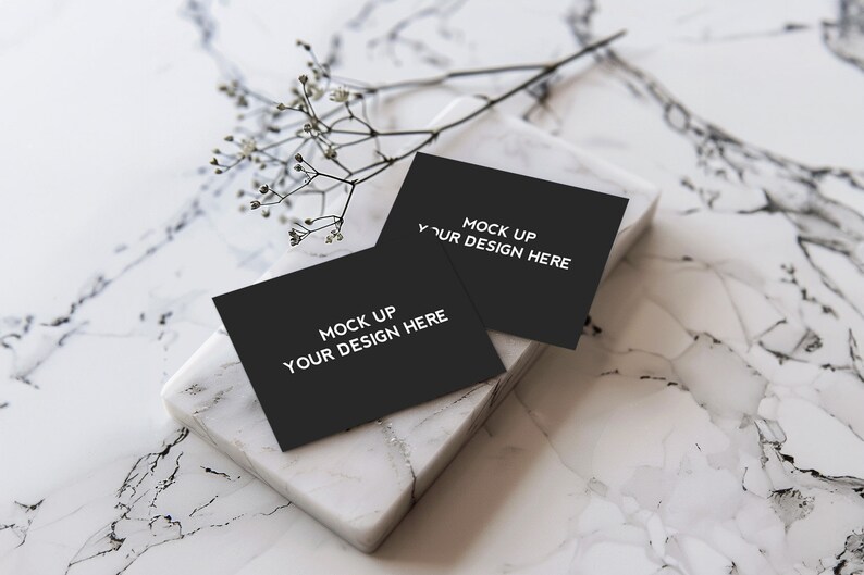 Business Card Mockup Styled Mock up Place Card Mockup Stock Photo ...