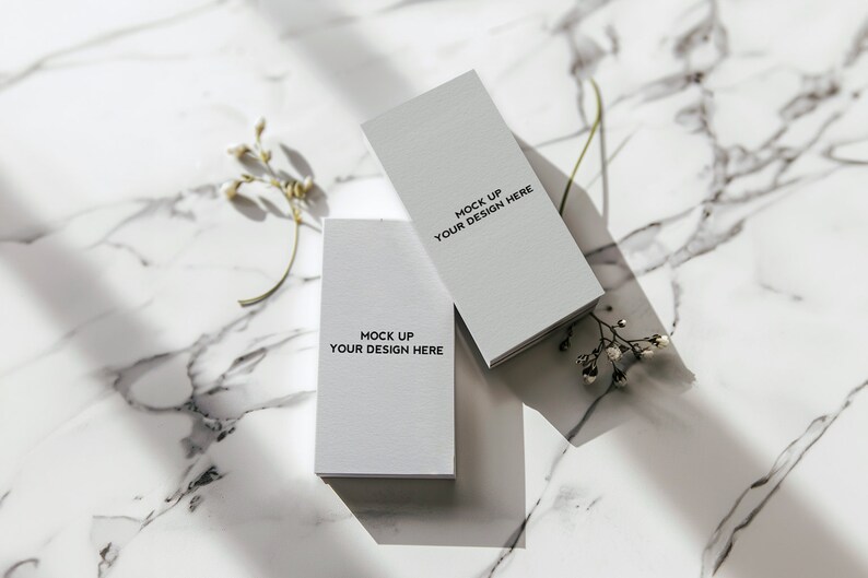 Business Card Mockup Styled Mock up Place Card Mockup Stock Photo ...