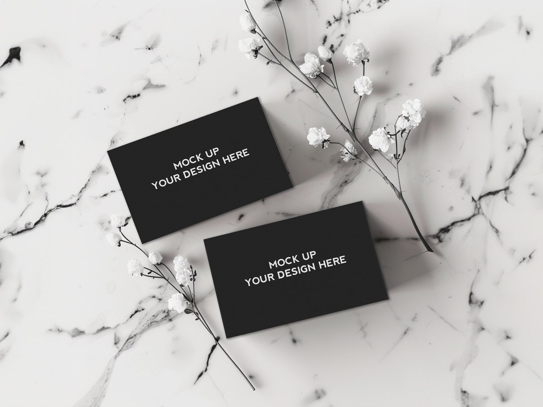 Business Card Mockup Styled Mock up Place Card Mockup Stock Photo ...