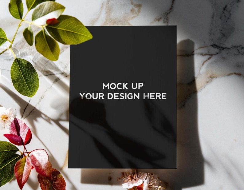 Business Card Mockup Styled Mock up Place Card Mockup Stock Photo ...