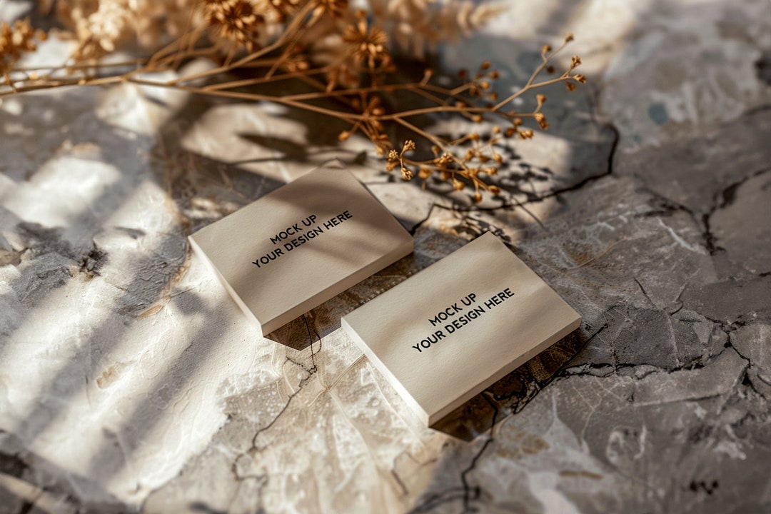 Business Card Mockup Styled Mock up Place Card Mockup Stock Photo ...
