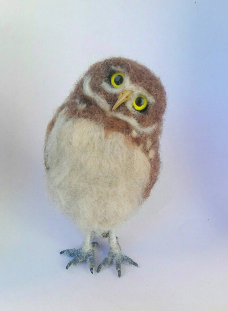 Needle Felted Baby Burrowing Owl Needle Felted Owl Needle - Etsy