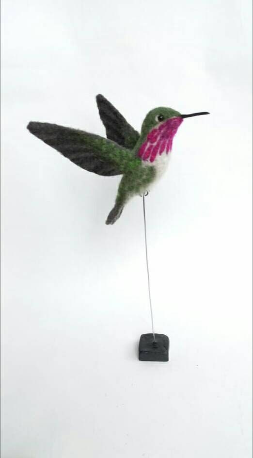 Needle Felted Hummingbird Felted Birds Needle Felted Bird - Etsy