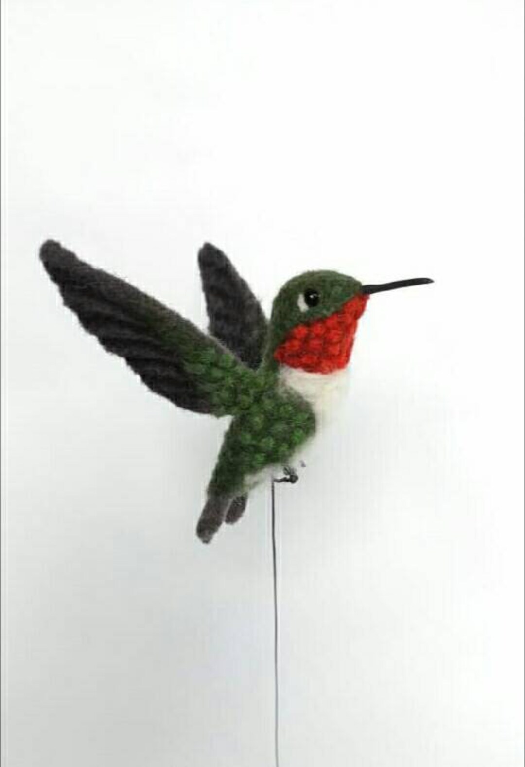 Needle Felted, Needle Felted Hummingbird, Needle Felted Bird, Ruby ...