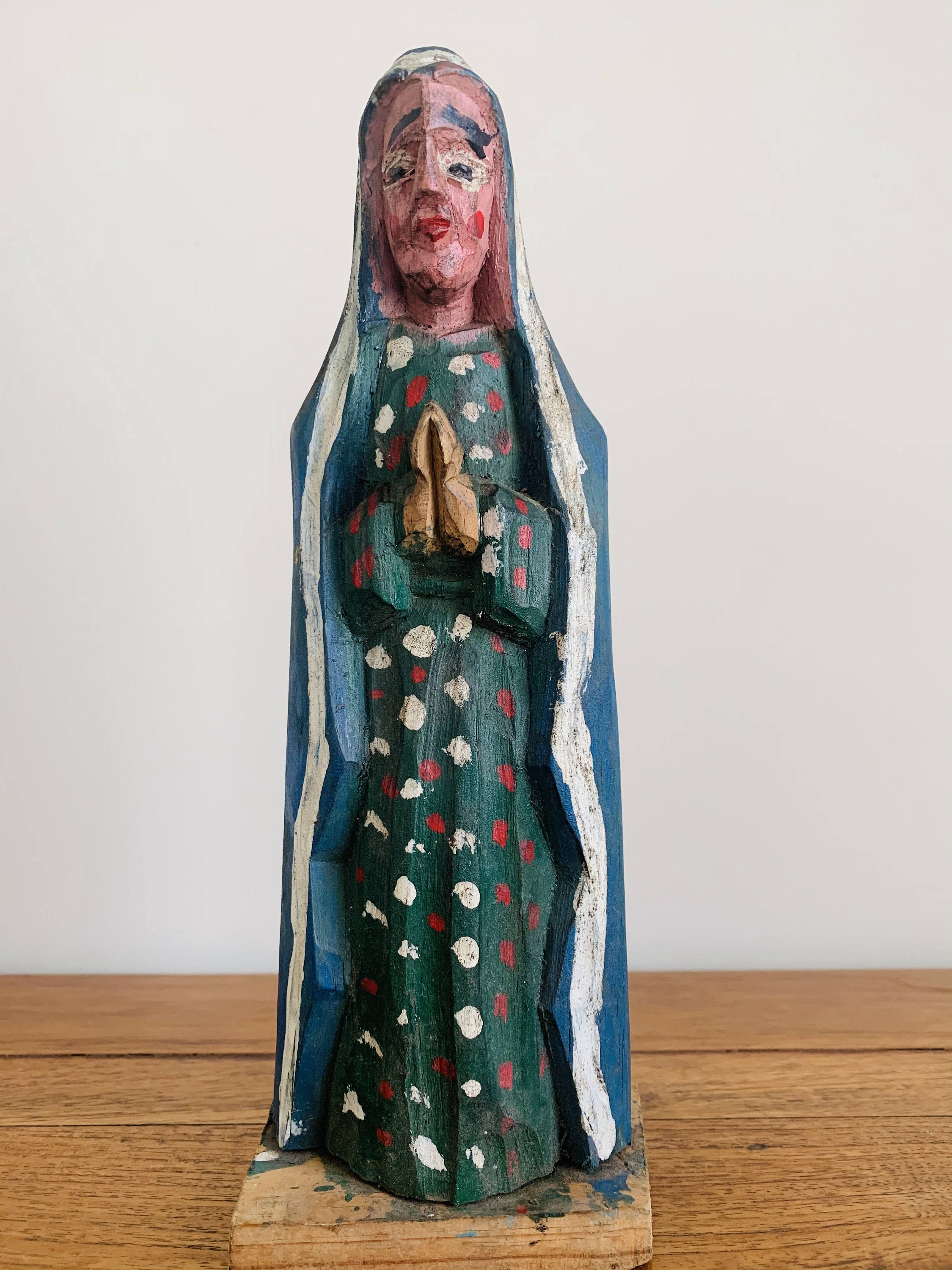 Guatemalan Santa Statue / Vintage / Mayan Art / Saints / Hand Carved ...