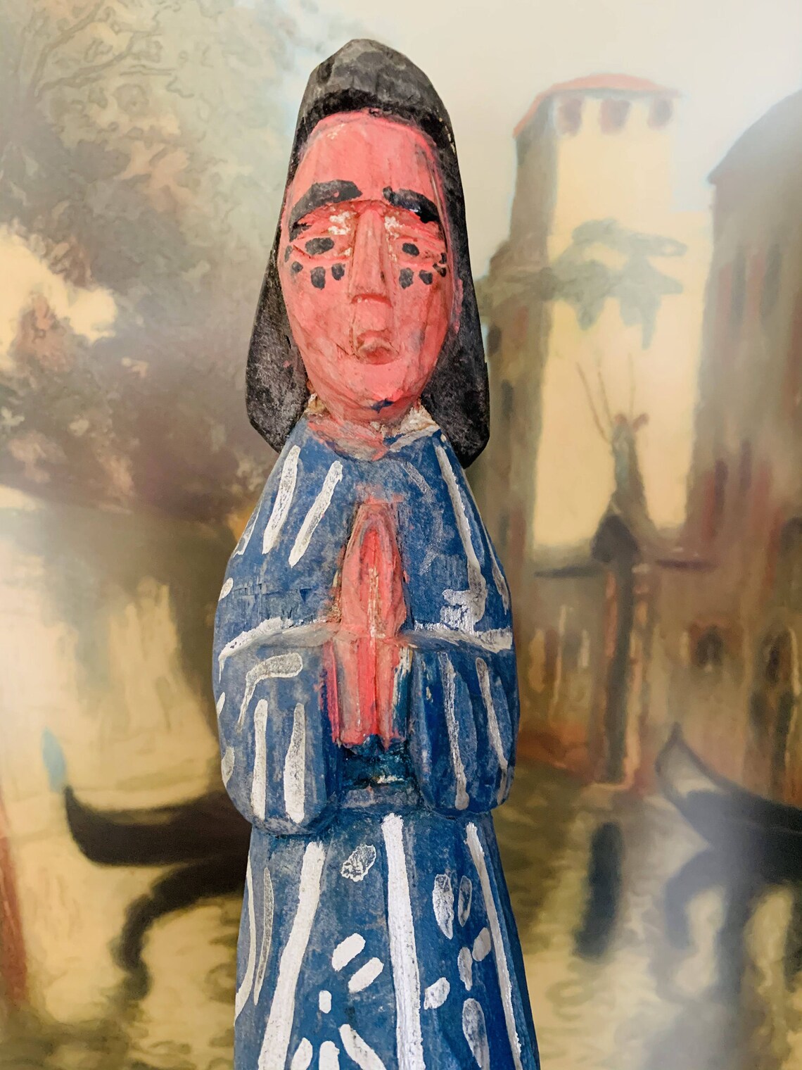 Indigo Santo Statue / Guatemalan / Vintage / Mayan Art / - Etsy