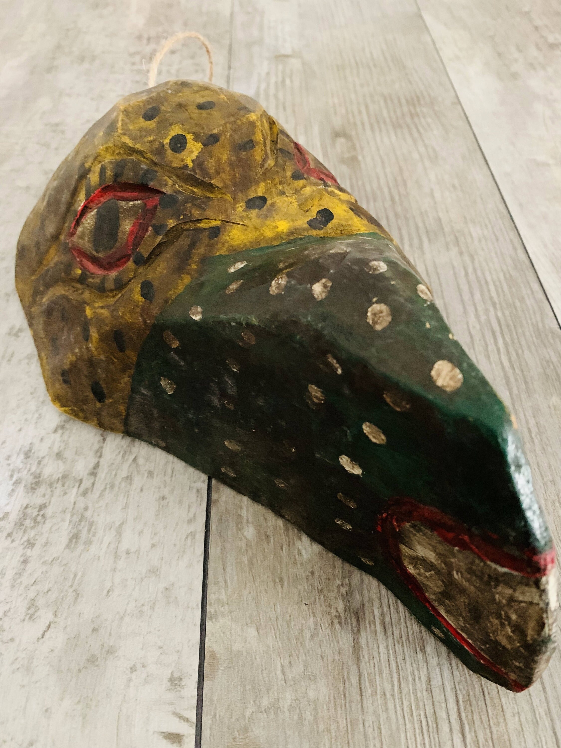 Spotted Buzzard Wooden Mask / Guatemalan / Vintage / Mayan Art - Etsy