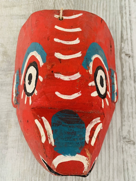 Red Howler Monkey Wooden Mask / Guatemalan / Vintage / Mayan | Etsy