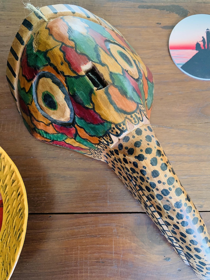 Spotted Beak Toucan Wooden Mask / Guatemalan / Vintage / Mayan | Etsy