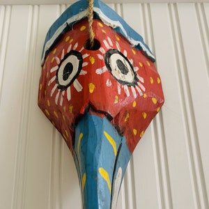 Loco Toucan Wooden Mask / Guatemalan / Vintage / Mayan Art / Hand ...