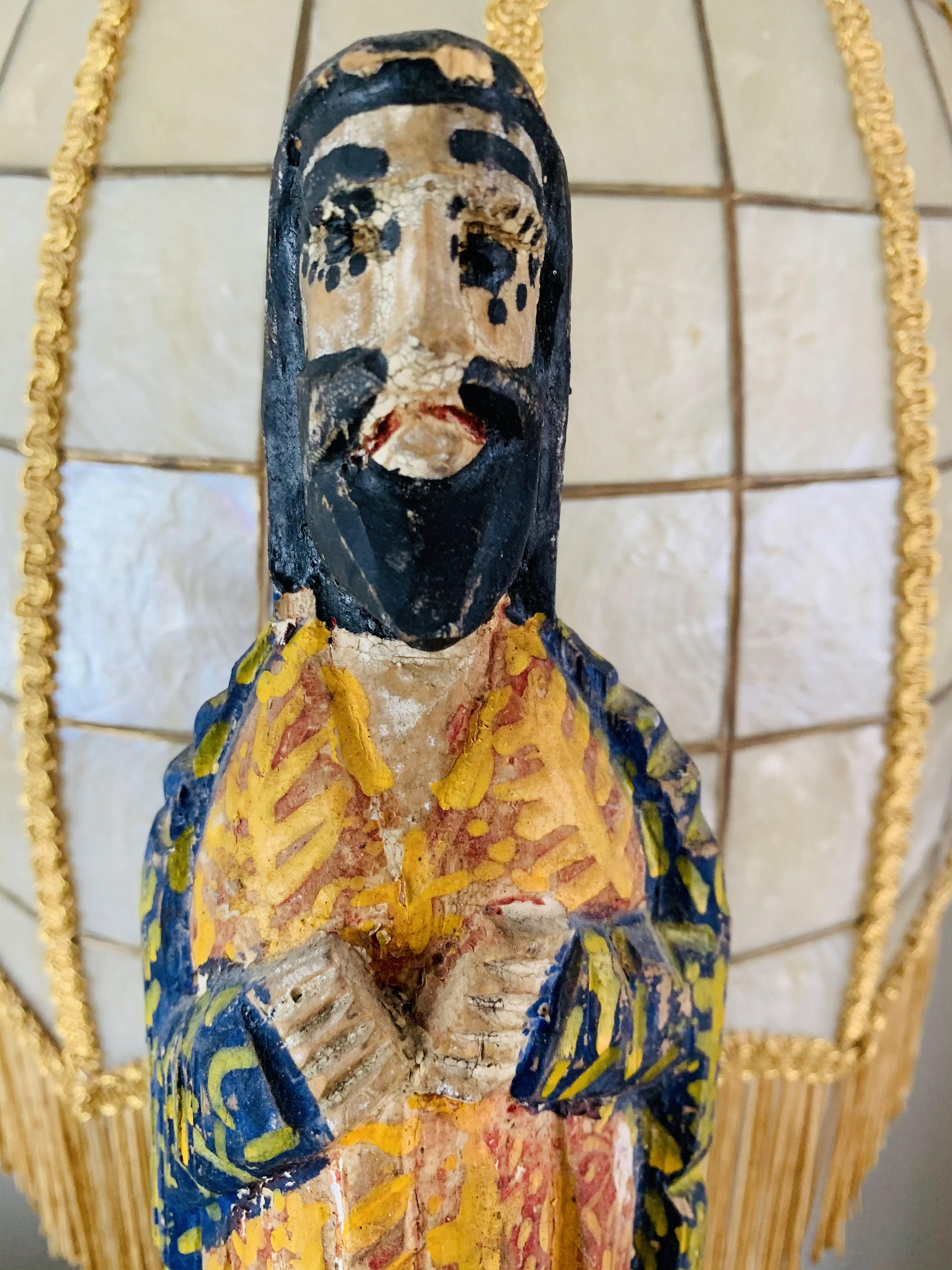 Apostle Santo Statue / Guatemalan / Vintage / Mayan Art / Saints / Hand ...