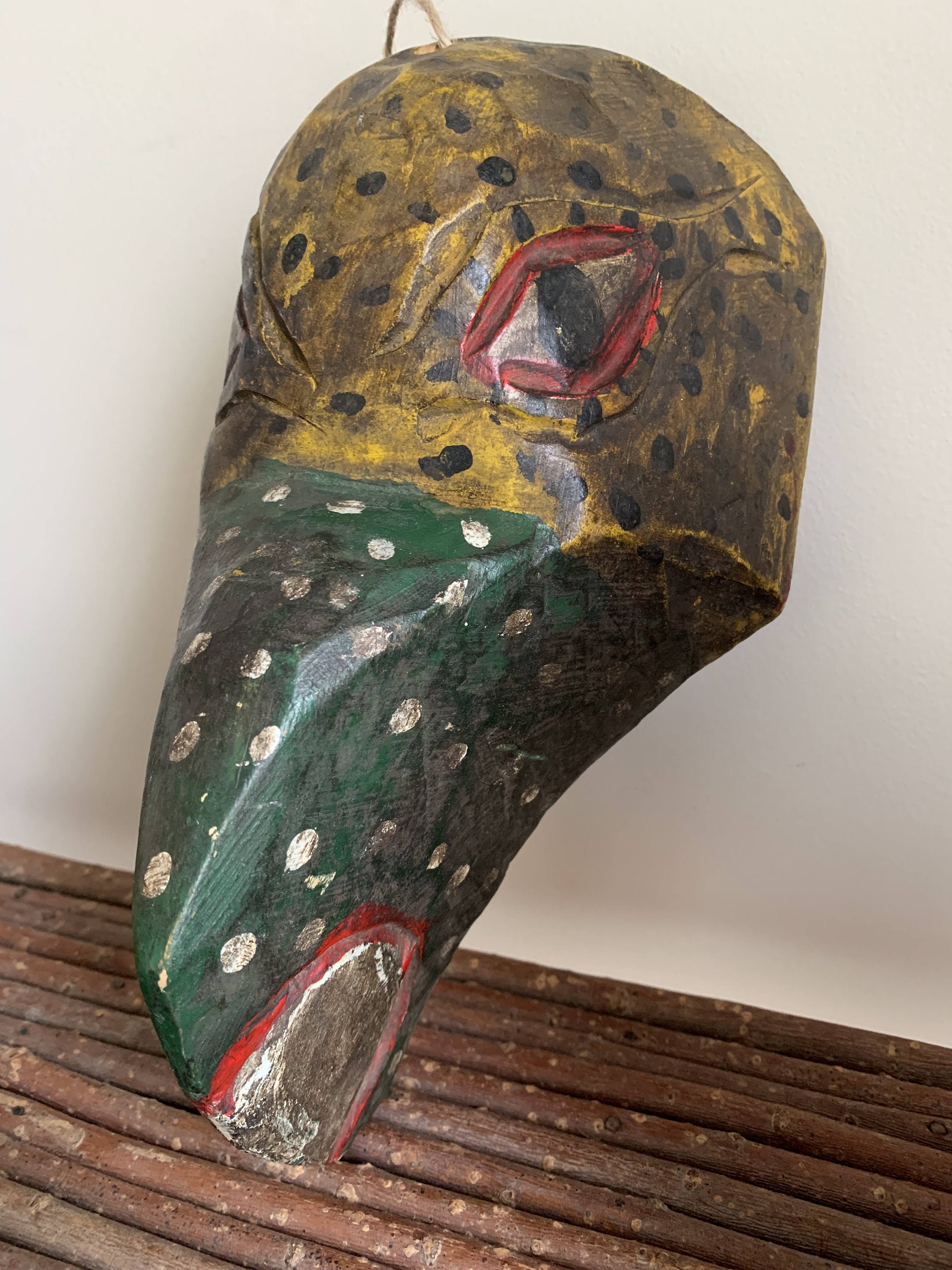 Spotted Buzzard Wooden Mask / Guatemalan / Vintage / Mayan Art - Etsy