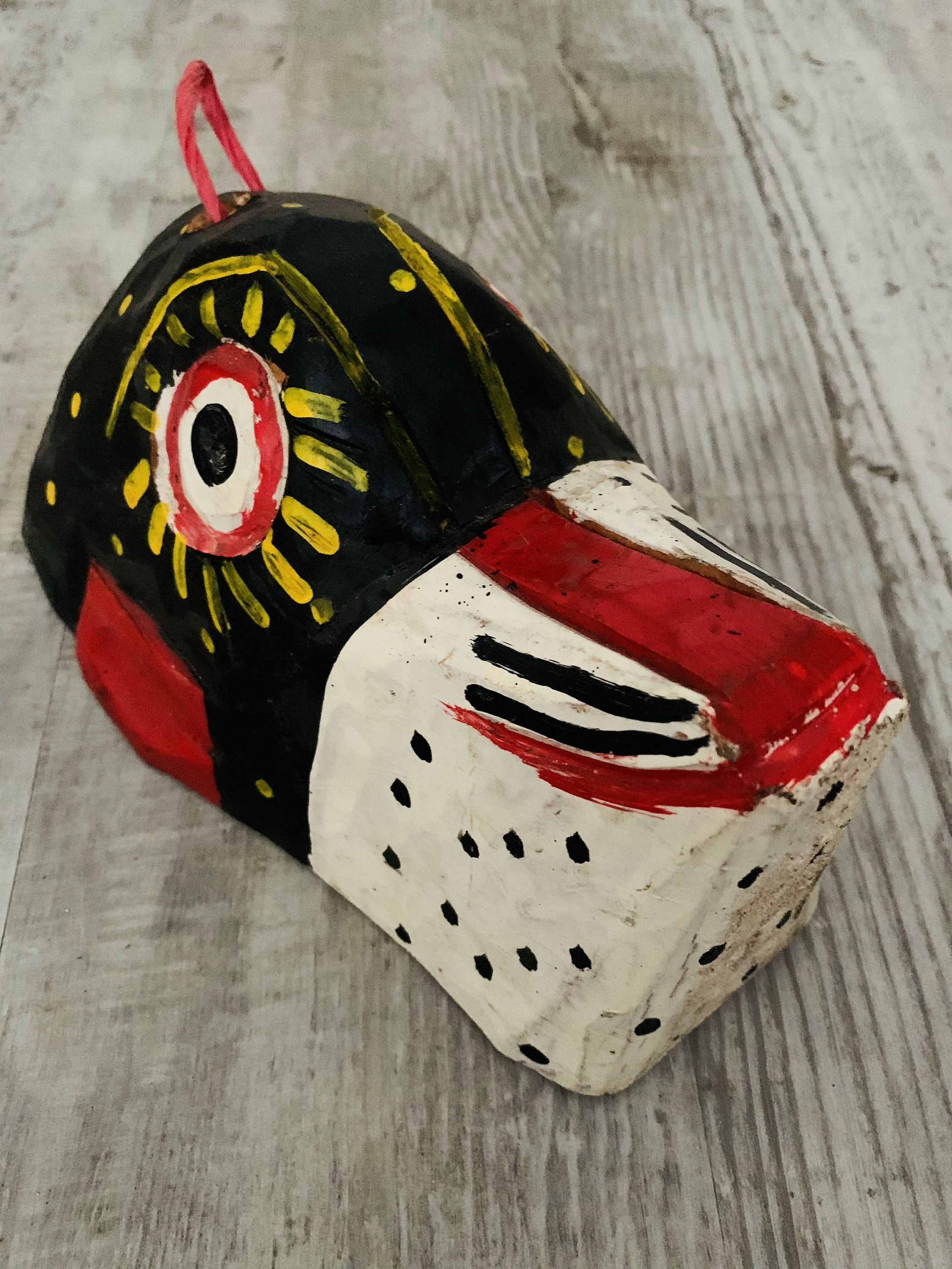 Bright Eyes Monkey Wooden Mask / Guatemalan / Vintage / Mayan Art ...