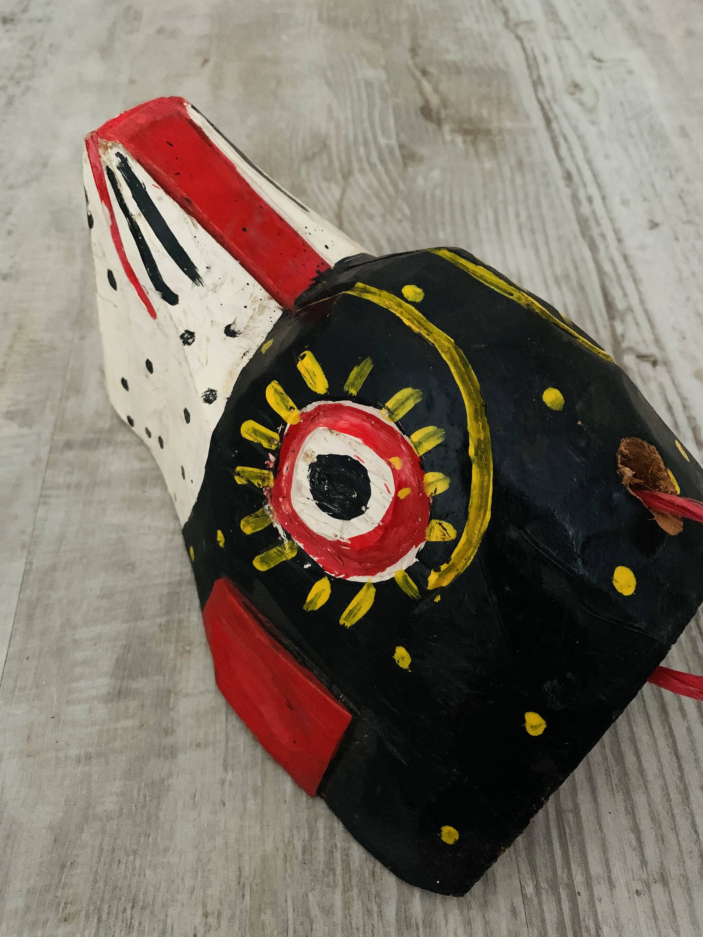 Bright Eyes Monkey Wooden Mask / Guatemalan / Vintage / Mayan Art ...