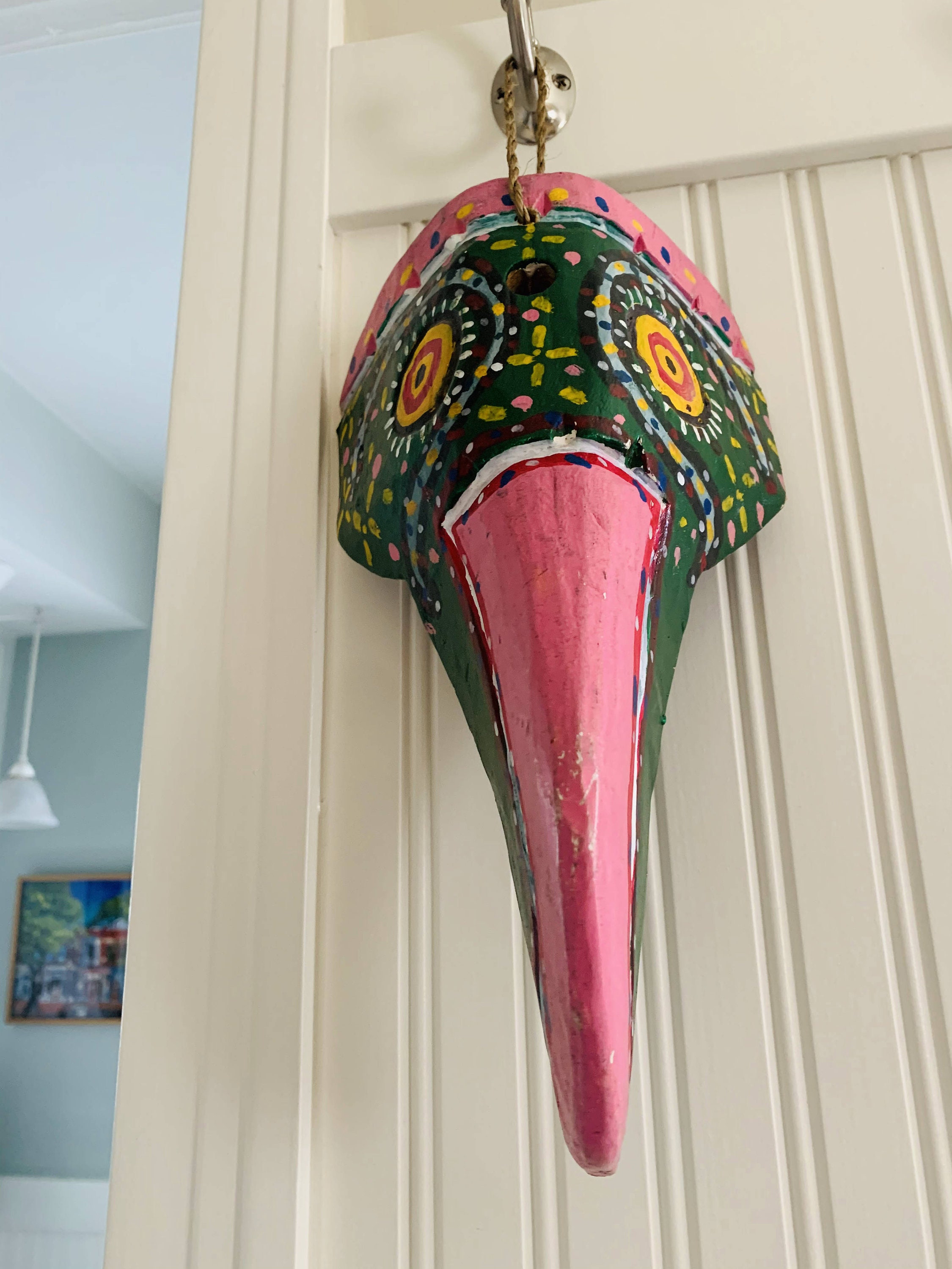 Preppy Toucan Wooden Mask / Guatemalan / Vintage / Mayan Art / | Etsy