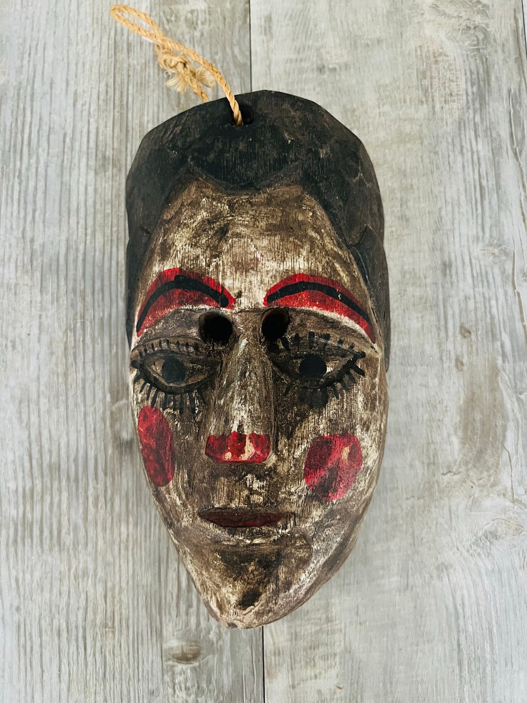 Patricia Patrona Wooden Mask / Guatemalan / Vintage / Mayan Art / Hand ...