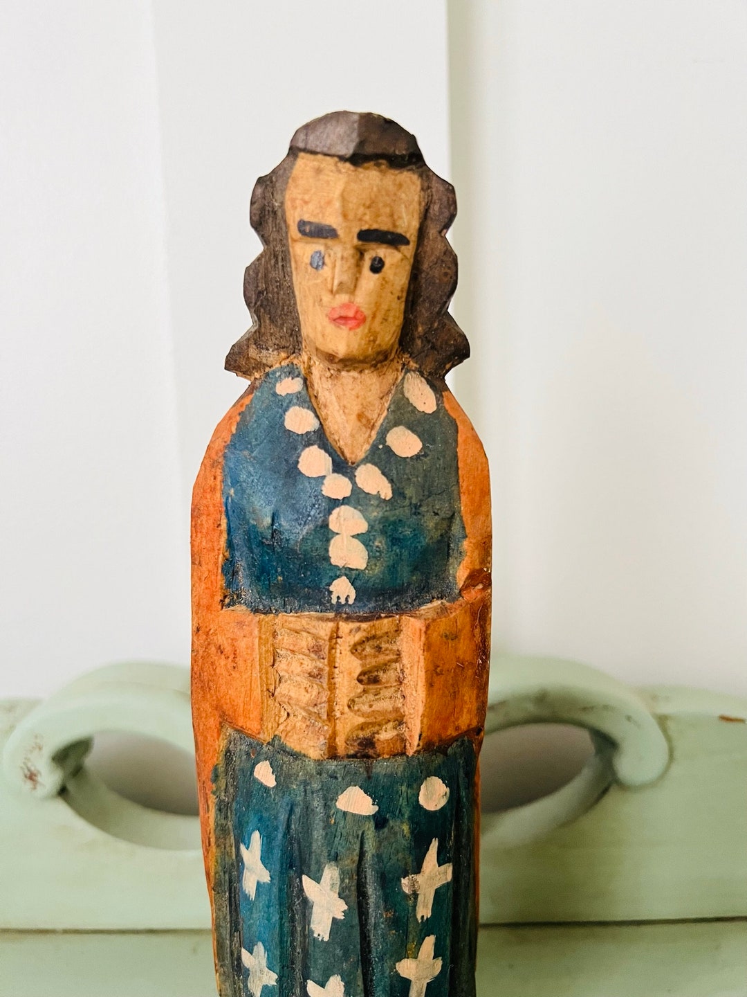 Rosary Santa Statue / Guatemalan / Vintage / Mayan Art / Saints / Hand ...