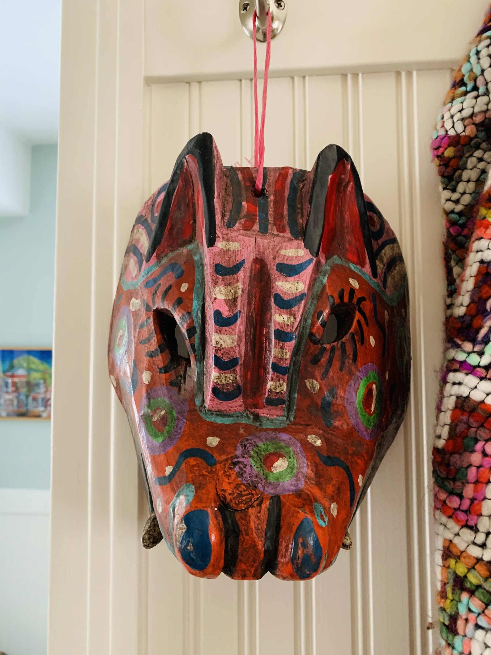 Happy Hunter Wild Boar Wooden Mask / Guatemalan / Vintage / - Etsy UK