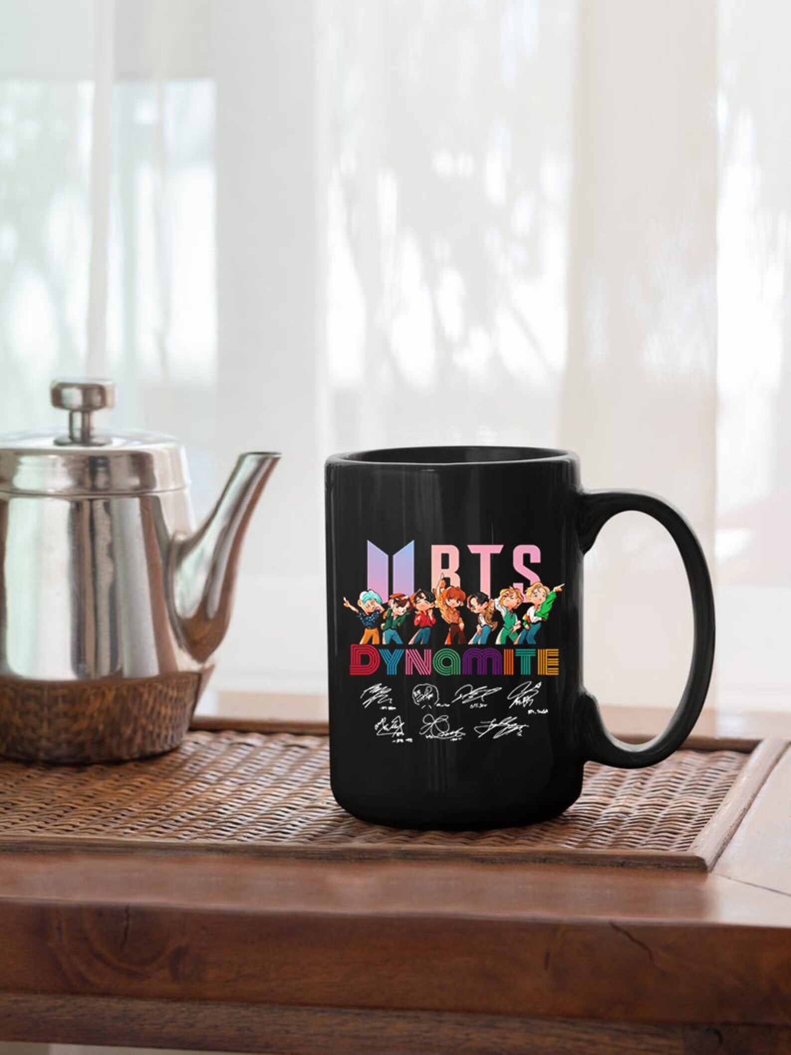 BTS Dynamite Signature Mug BTS Mug Korean Singers Mug | Etsy