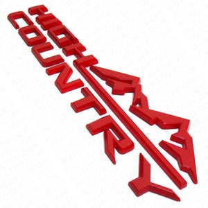 2x 19-21 Red Chevy Tahoe Silverado High Country Fender Letter Logo ...
