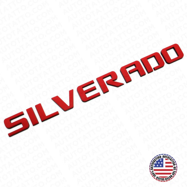 Chevy Silverado Black and Red Emblem - Etsy