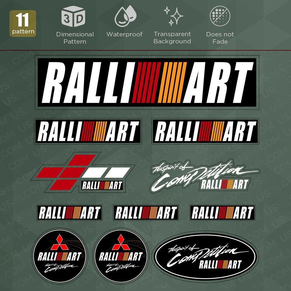 Mitsubishi Ralliart Sport Performance Sticker 3d Decal Logo - Etsy