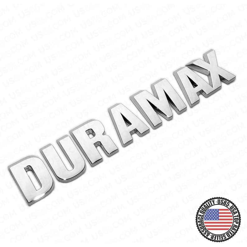 OEM Chrome Chevy Silverado 1500 Duramax Hood Letter Logo Emblem Badge ...