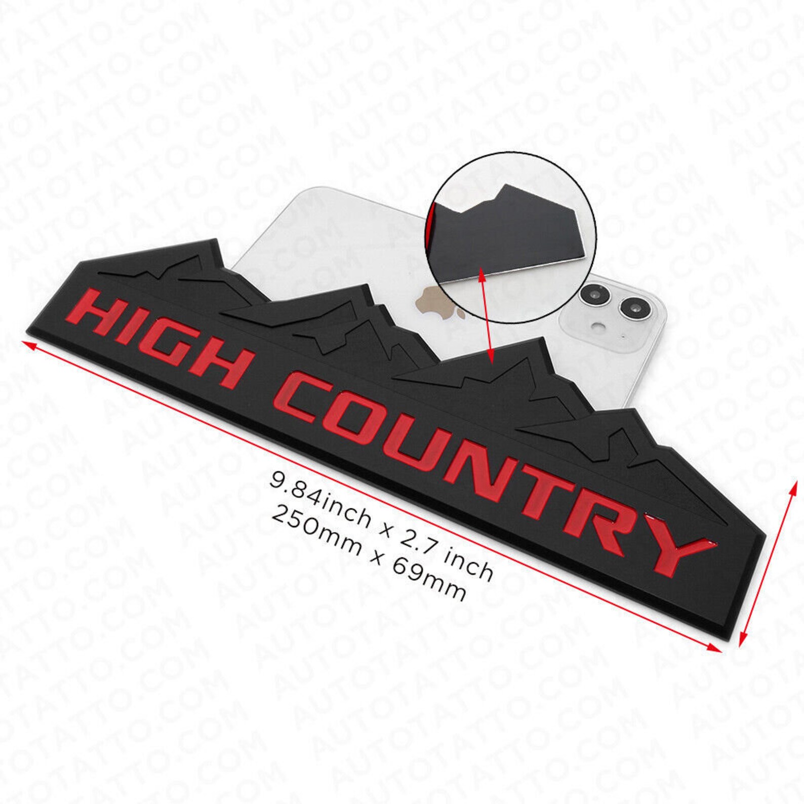 14-19 Chevy High Country Front Door Tailgate Letter Logo Emblem Badge ...