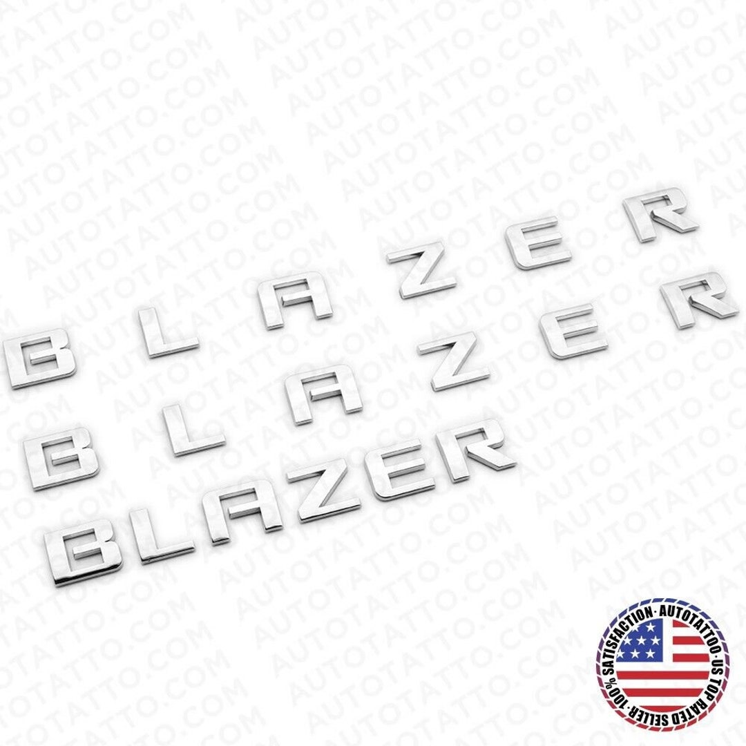 3pcs 19-23 Chevrolet Blazer Front Door & Liftgate Chrome Nameplate ...