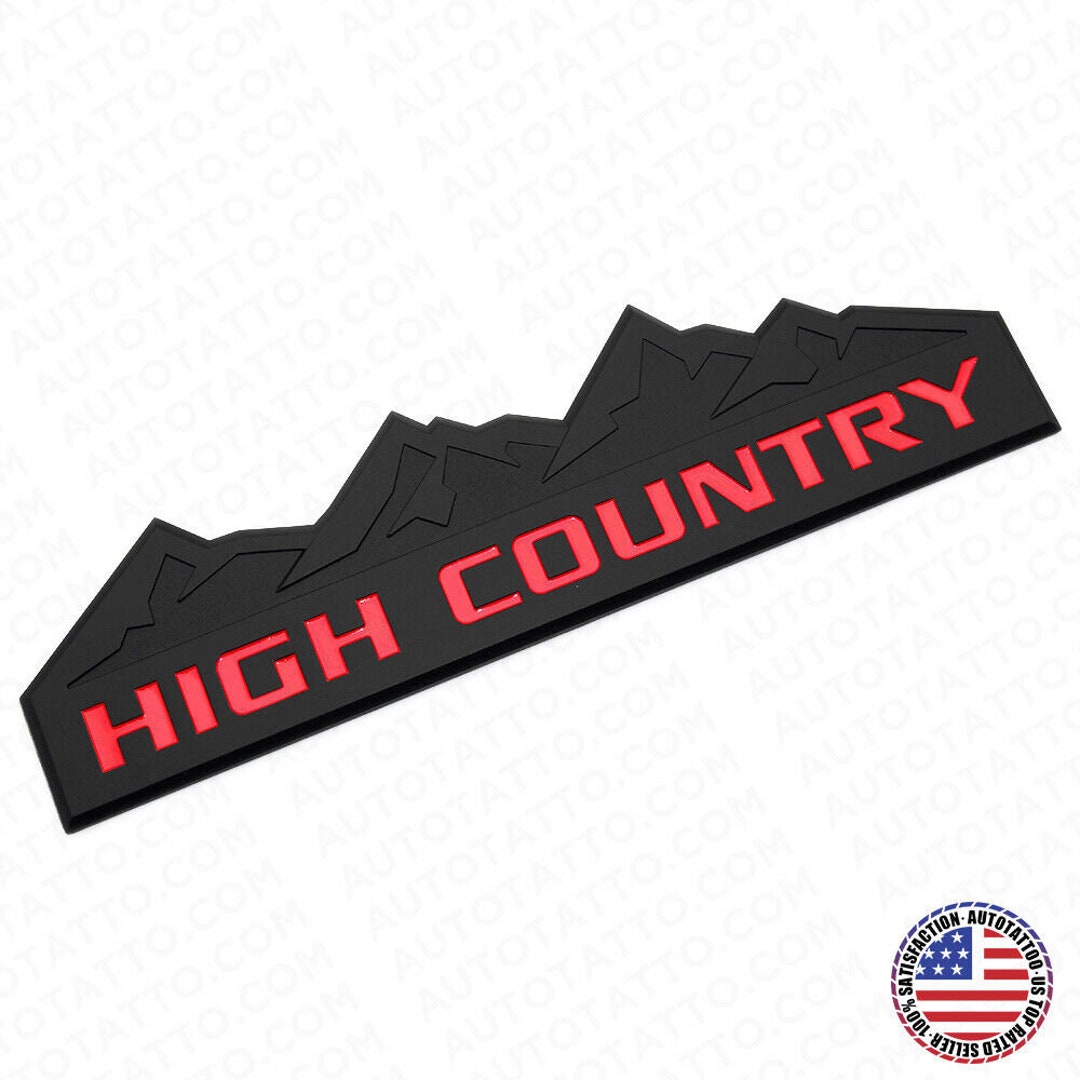 14-19 Chevy High Country Front Door Tailgate Letter Logo Emblem Badge ...