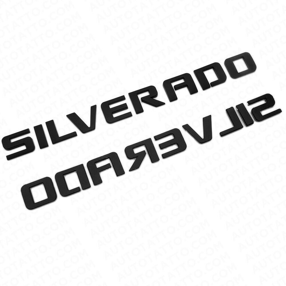 3x Chevy Silverado Fender Tailgate Logo Nameplates Letter 3D Emblem Z71 ...