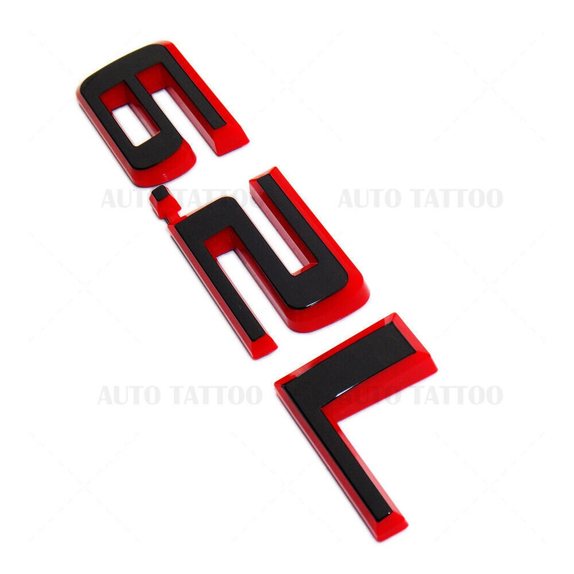 2x Chevy Silverado 6.2L Redline Hood Letter Logo Emblem Badge Z71 ...
