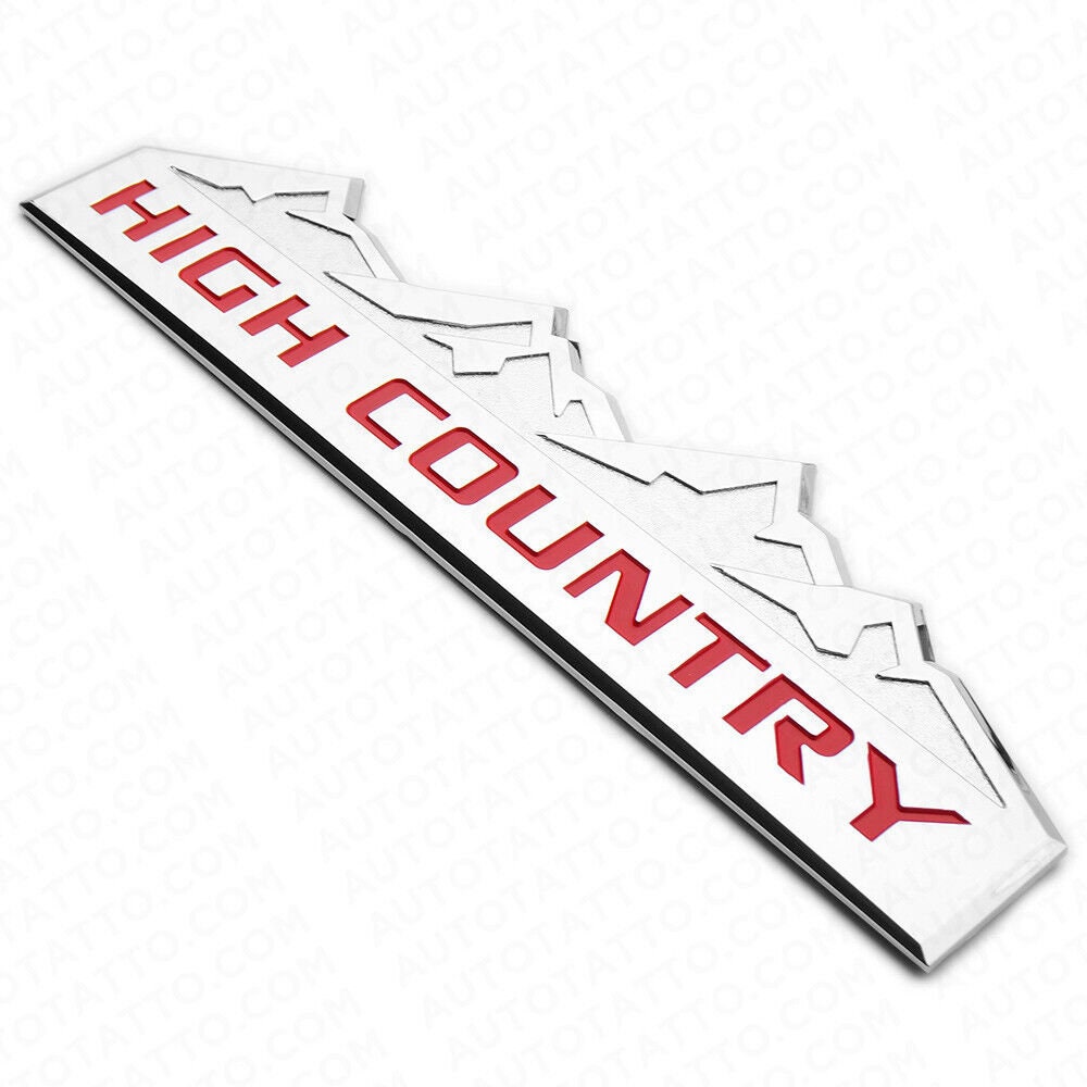 14-19 Chevy High Country Front Door Tailgate Letter Logo Emblem Badge ...