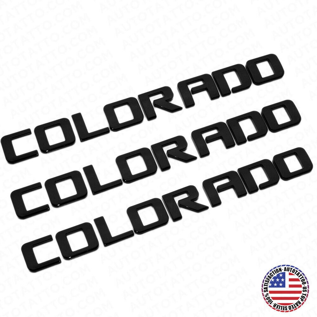 3x for Chevy Colorado Fender / Tailgate Badge Logo Emblem Truck OEM ...