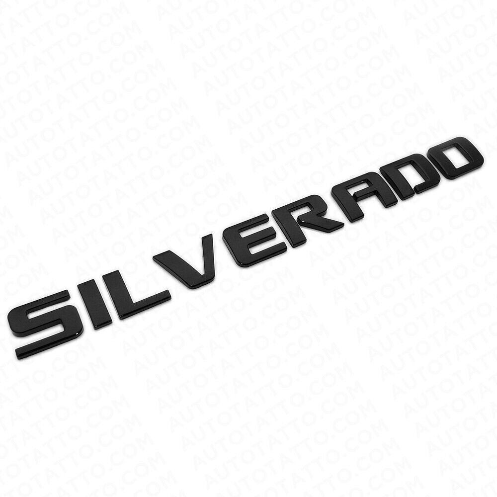 3x Chevy Silverado Fender Tailgate Logo Nameplates Letter 3D Emblem ...