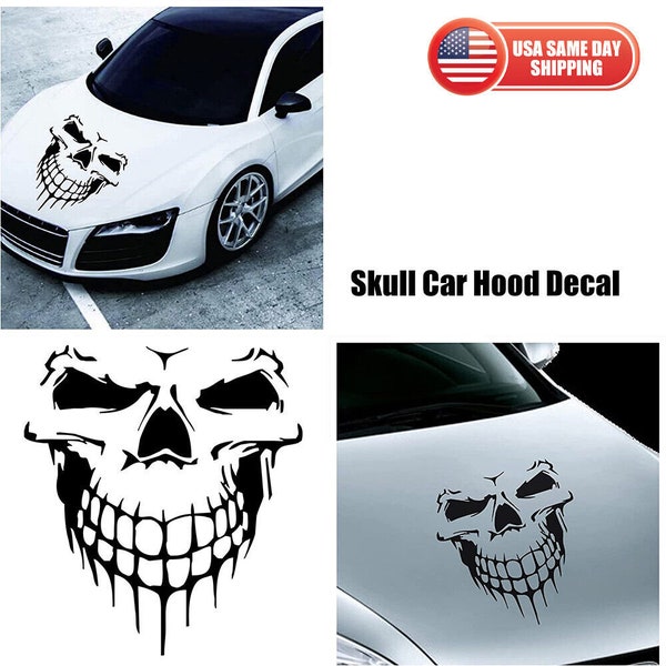 Skull Car Hood Decal - Etsy