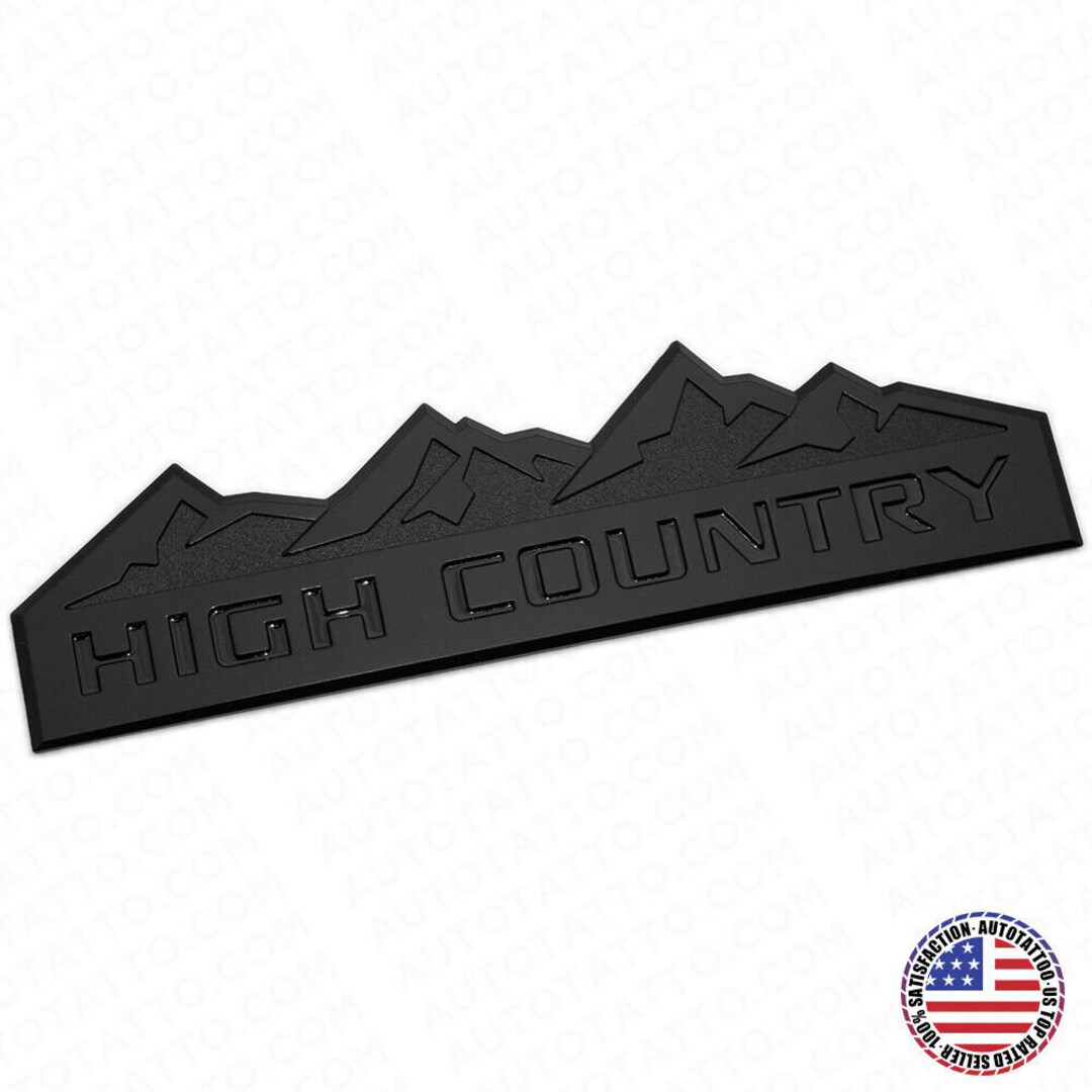 14-19 Chevy High Country Front Door Tailgate Letter Logo Emblem Badge ...
